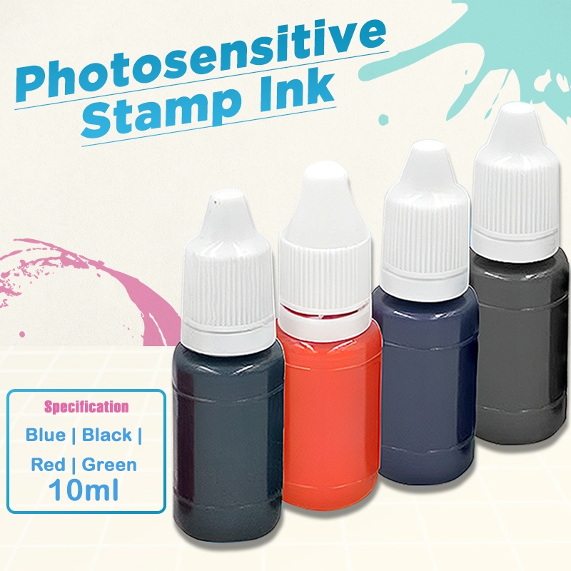 10ml Photosensitive Stamp Ink for Rubber Stamps | Shopee Philippines