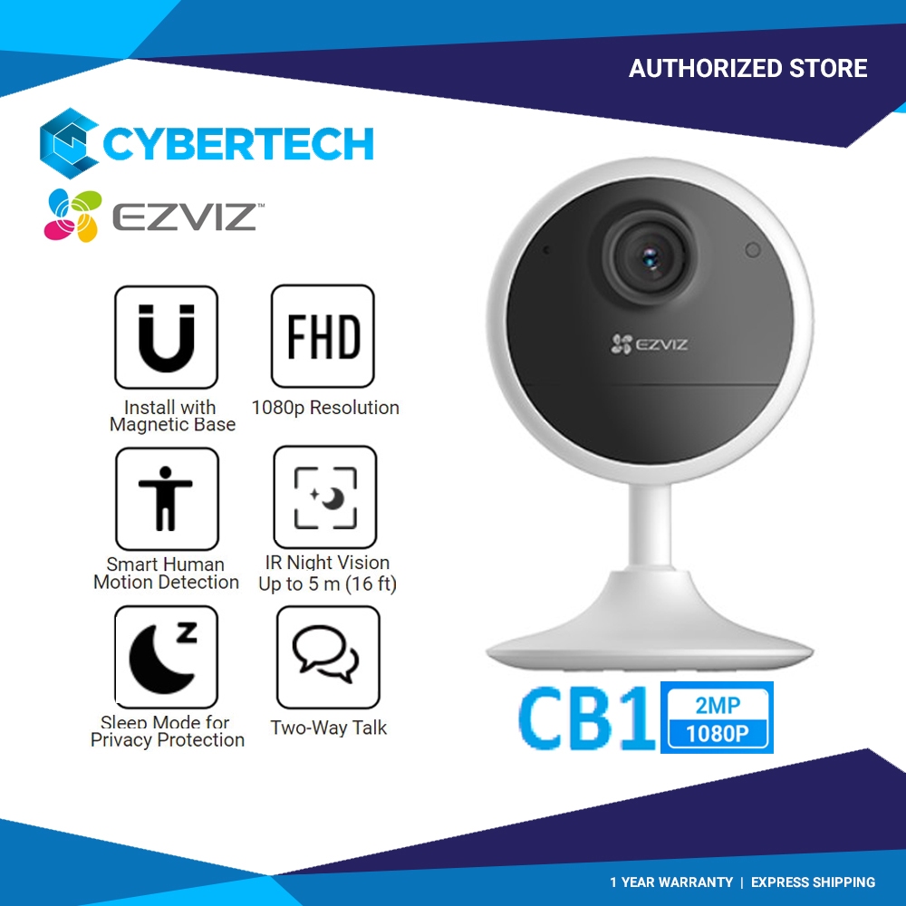 Ezviz CB1 2MP 1080P Type-C Wi-Fi Smart Home Battery Camera | Shopee ...