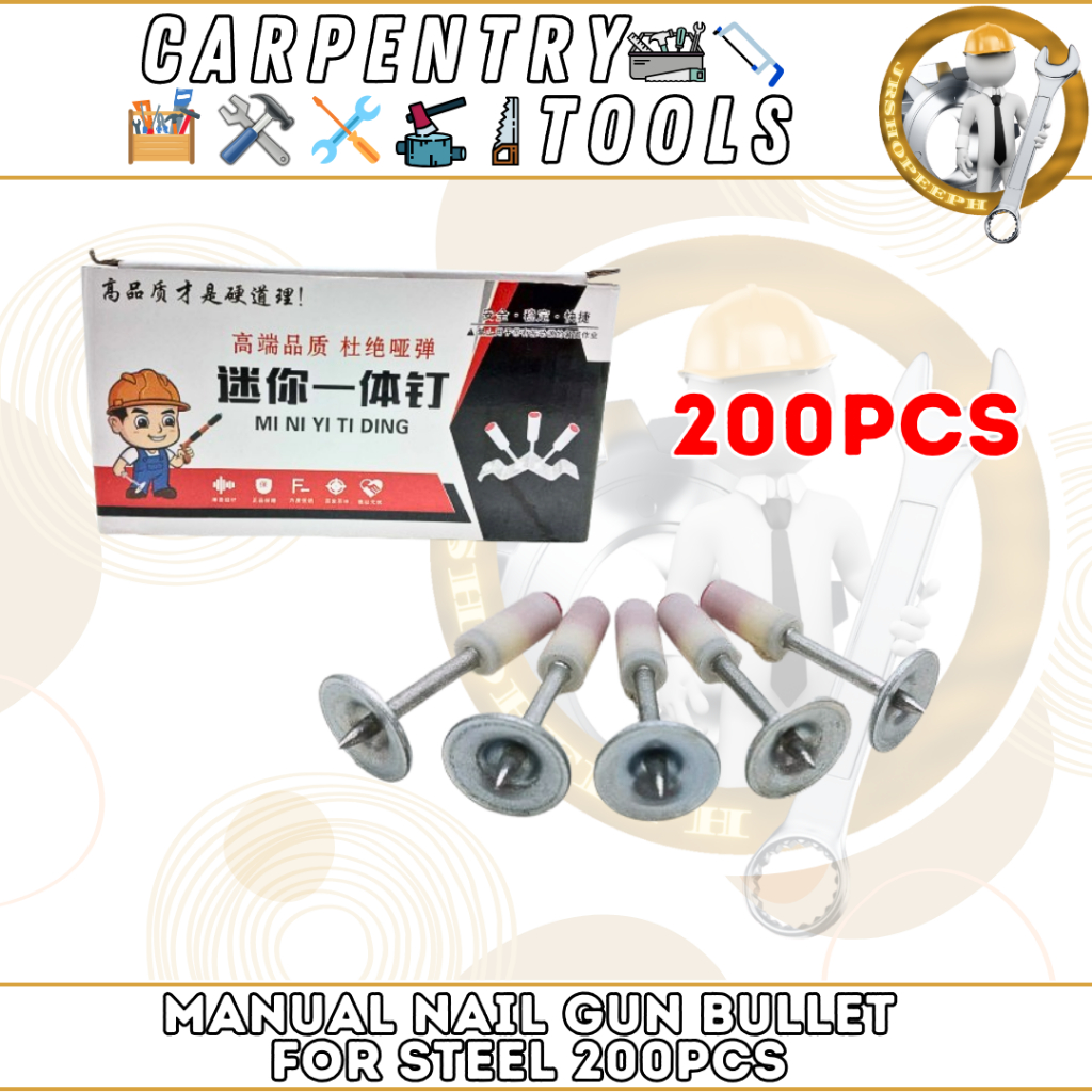 Jrshopeeph Manual Nail Rivet High Quality Concrete Fire Nail Round and ...