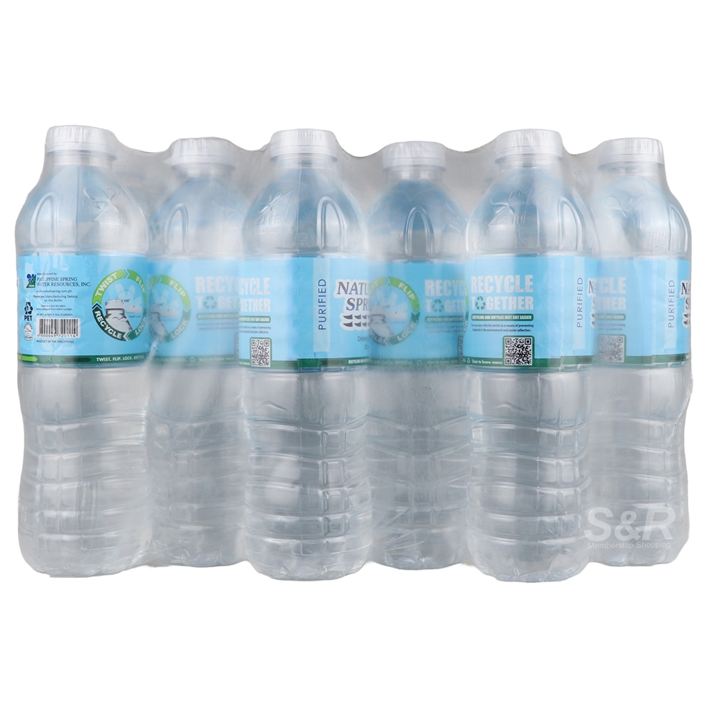 Nature's Spring Purified Bottled Water 24x500mL | Shopee Philippines