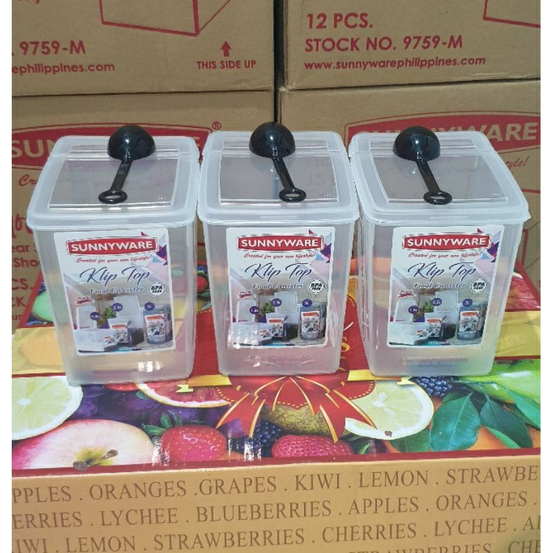 (SET OF 3) LARGE FOOD STORAGE CONTAINER CEREAL MILK TEA POWDER HALO ...