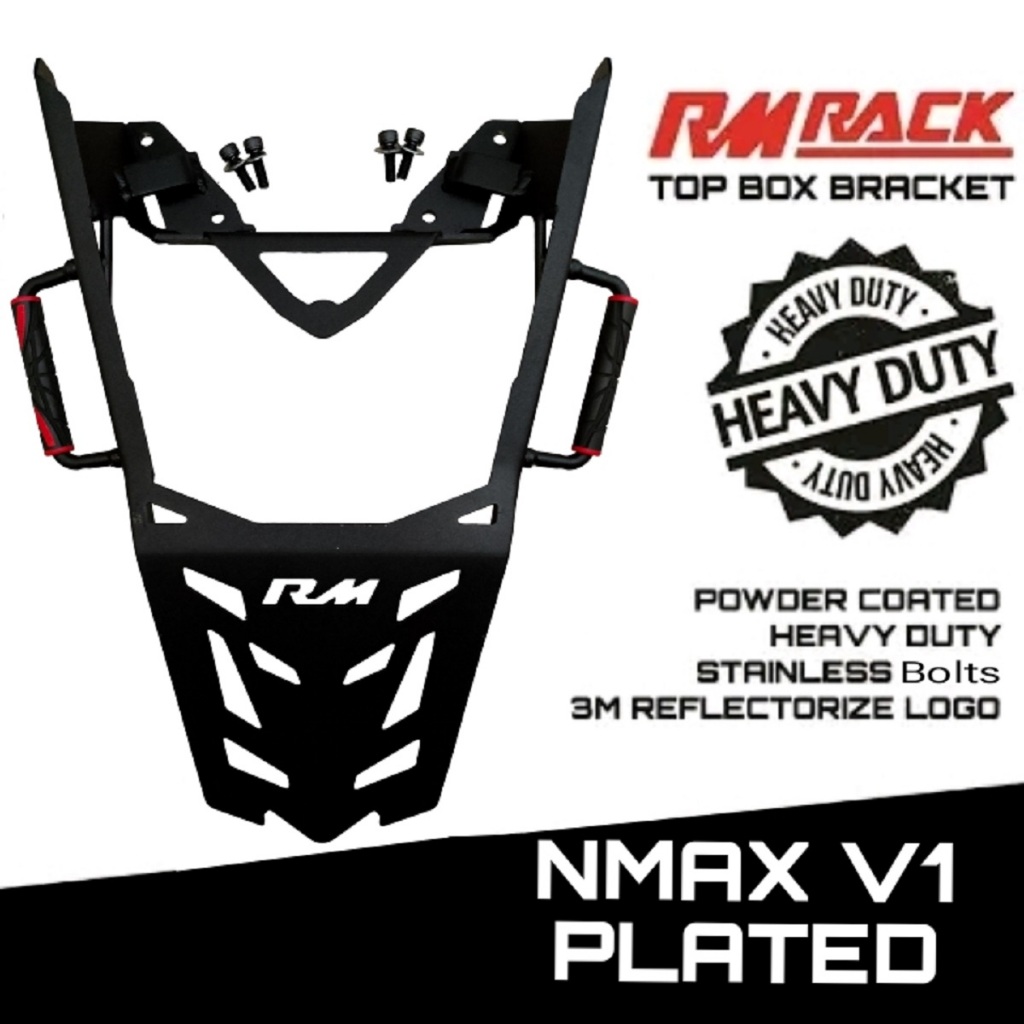 RM BRACKET NMAX V1 SUPER HEAVY-DUTY LIFETIME WARRANTY | Shopee Philippines