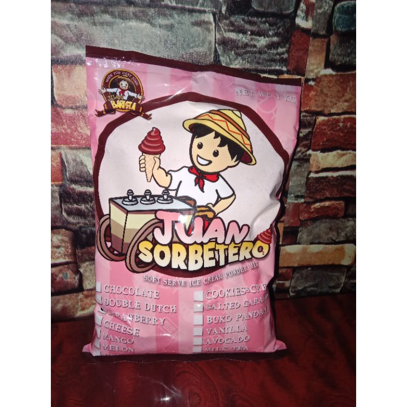 JUAN SORBETERO ICE CREAM POWDER(STRAWBERRY)1KG | Shopee Philippines