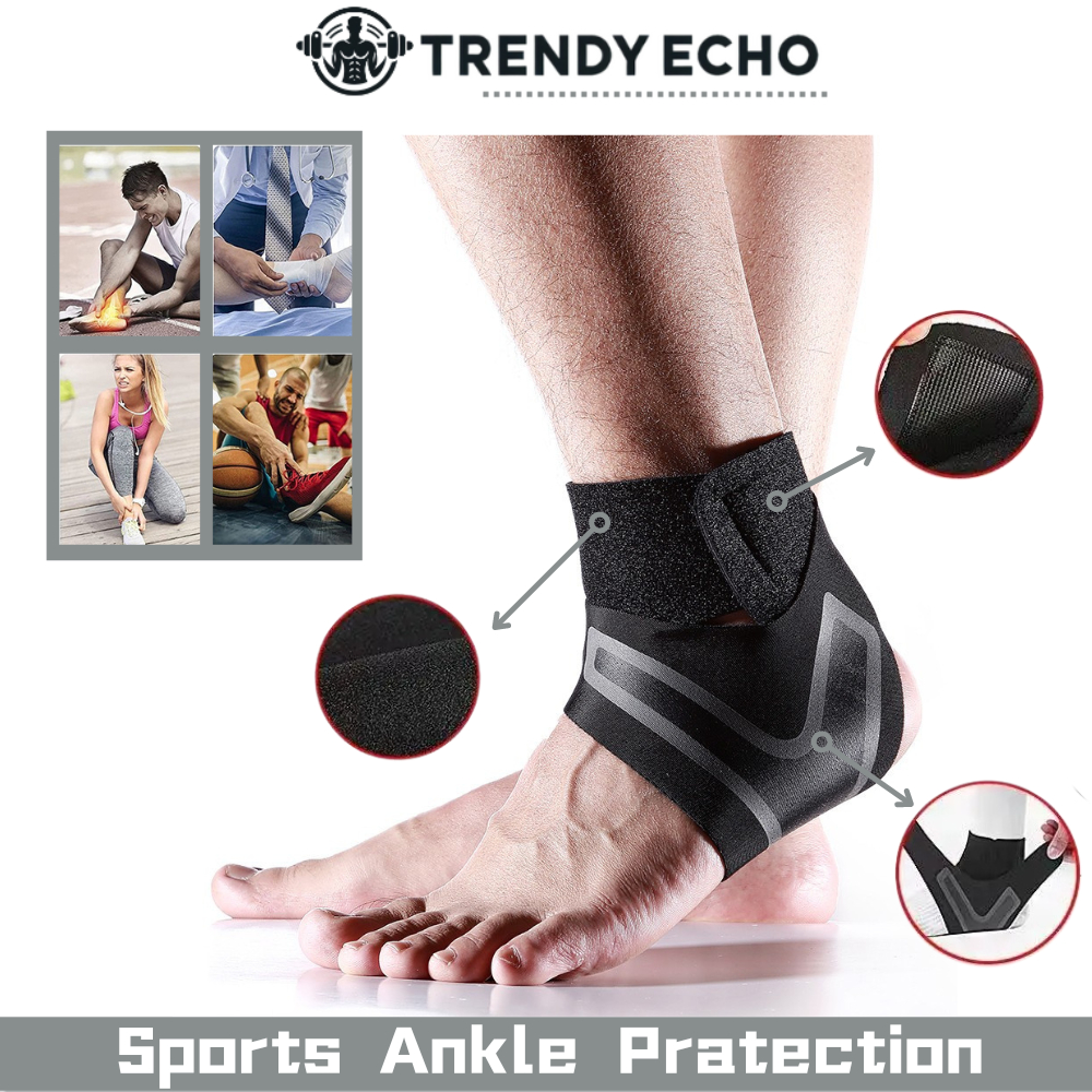 Basketball Ankle Support Protection Adjustable Elastic Ankle Stabilizer ...