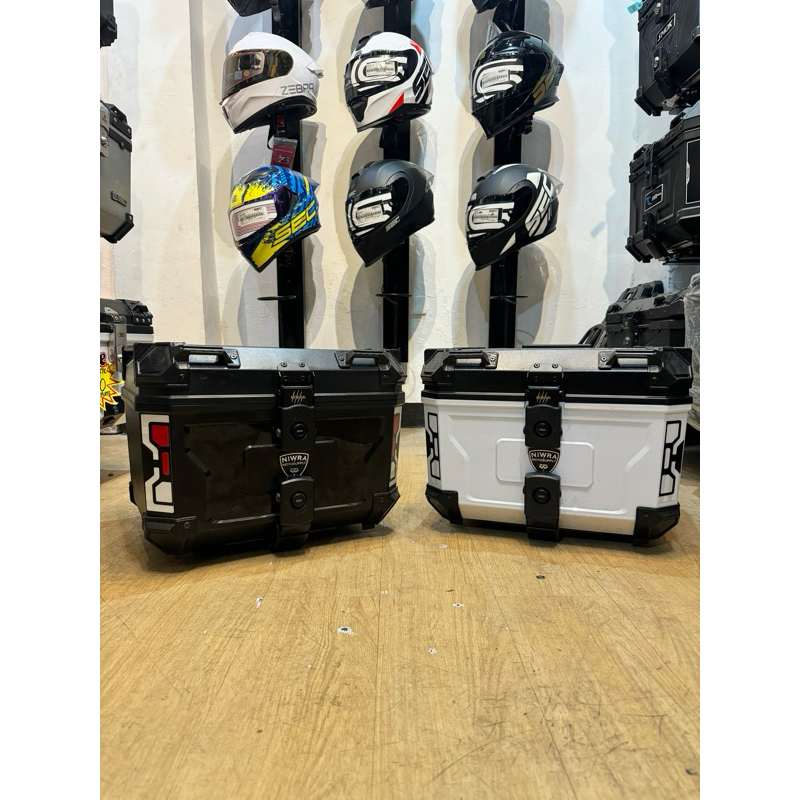 LATEST NIWRA RAPTOR PLASTIC 45L HARD PLASTIC TOP BOX TOPBOX | Shopee ...