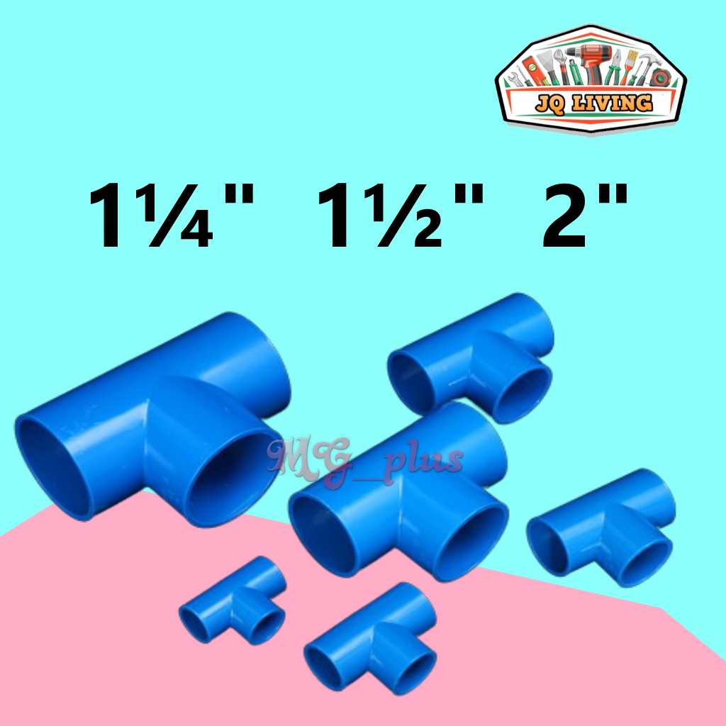 ECODEX / CCS PVC Blue Fittings TEE 1¼ 1½ 2 Big Sizes Water pipe ...