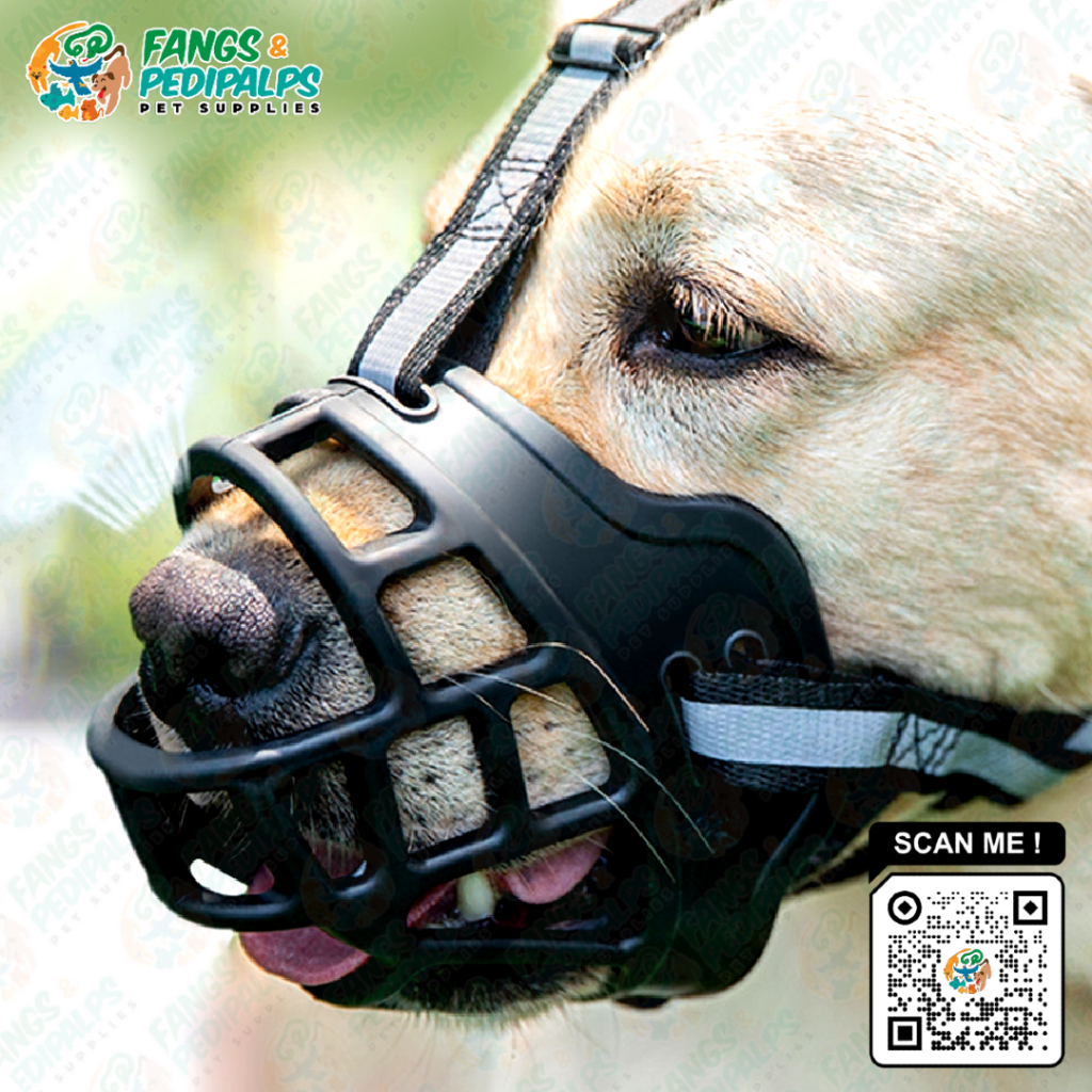 Breathable Rubberized Dog Basket Muzzle | Anti-Bite Mask | Adjustable ...