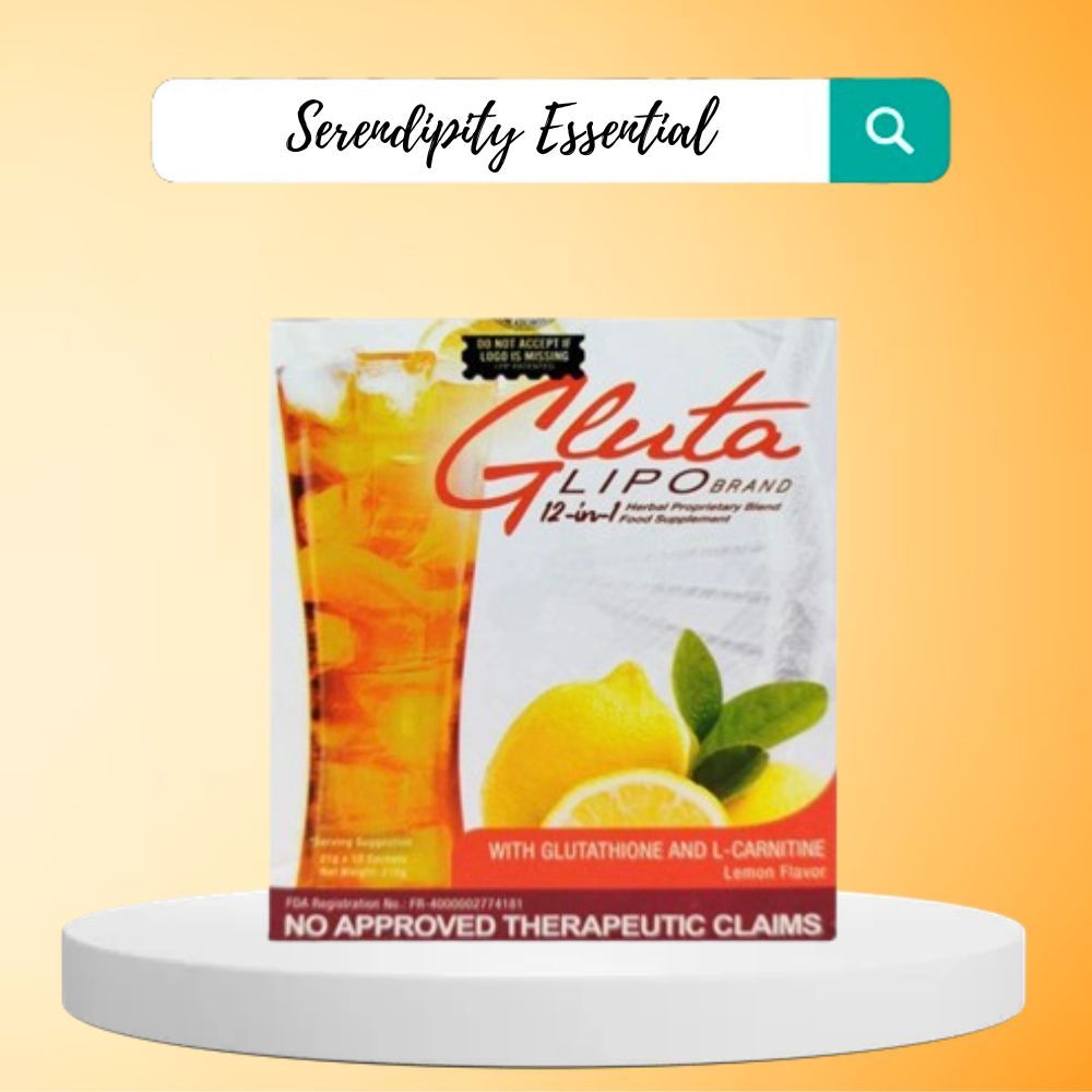 Gluta Lipo 12 in 1 Lemon Juice with Glutathione and L-Carnitine (10 sachets per box) | Shopee ...
