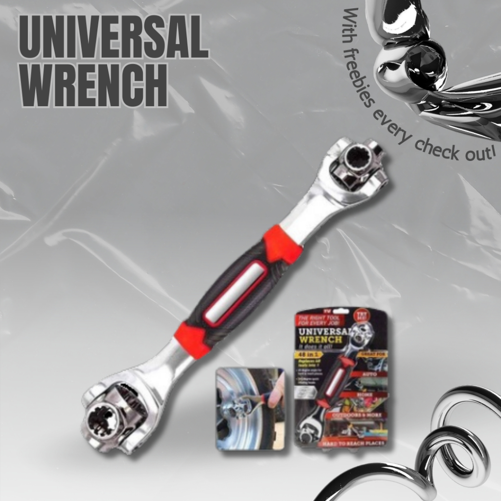 Tiger Wrench Universal wrench 48 Tools in One Socket with 360 Degree ...