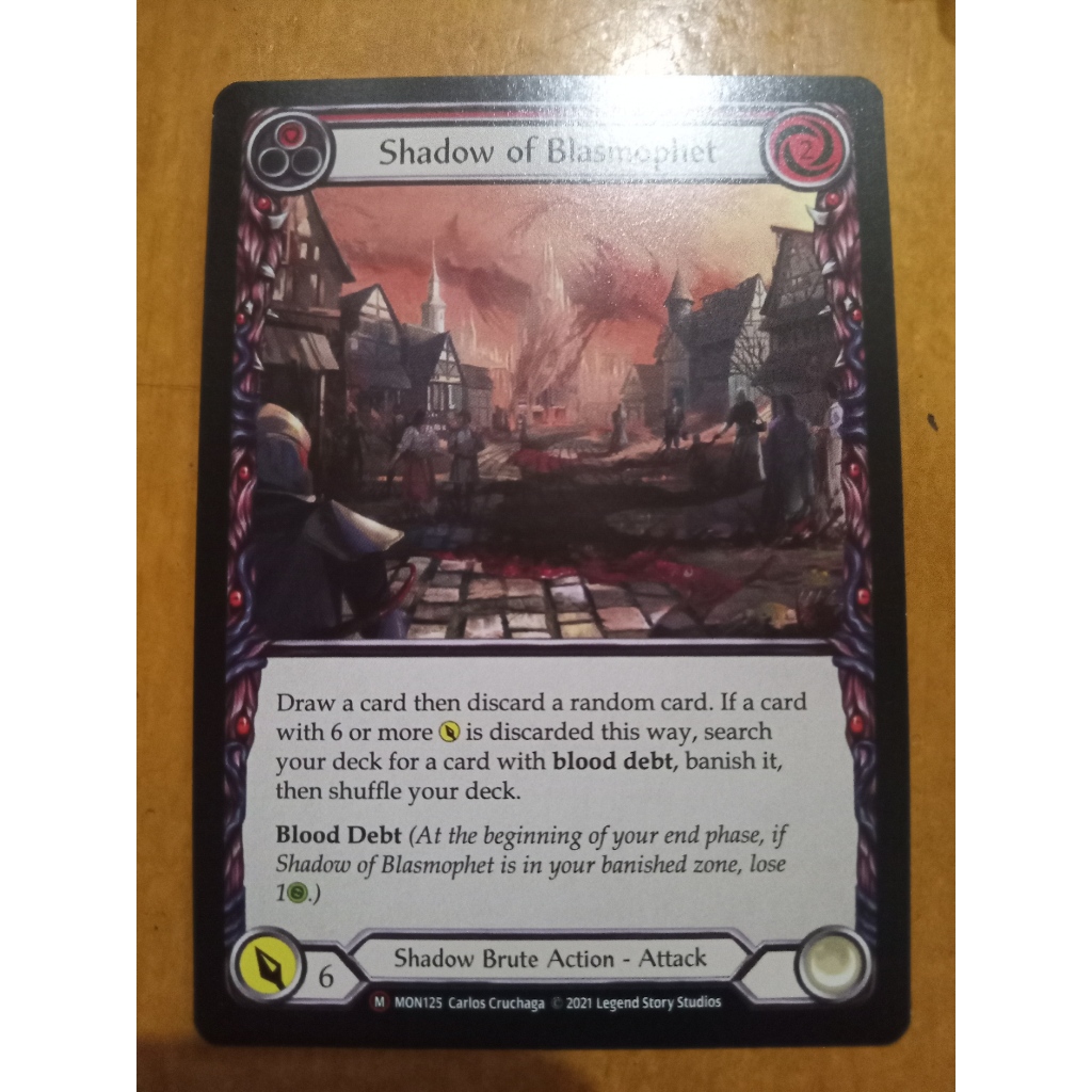FAB Shadow of Blasmophet Majestic Monarch Flesh and Blood TCG MON ...