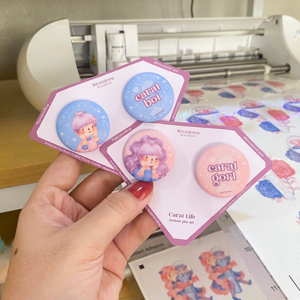 SVT Carat Girl, Carat Boi Button Pins, SVT Button Pins | FBP028 ...