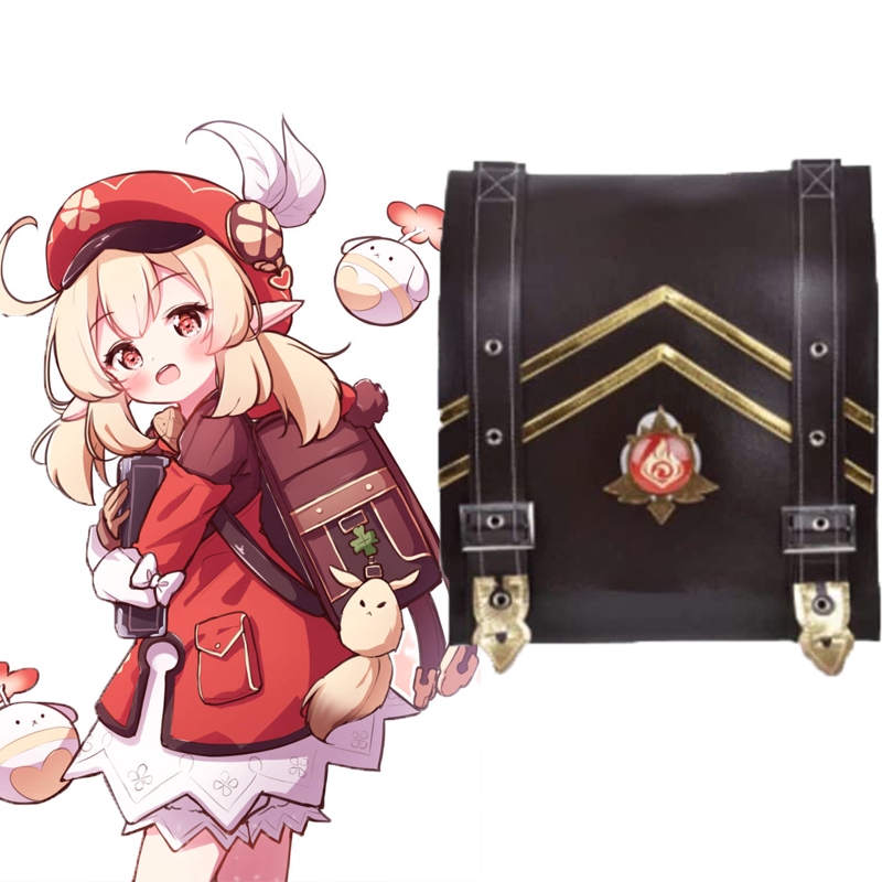 Haocoyee Genshin Impact Backpack Anime Klee Cosplay Bag Halloween Role ...