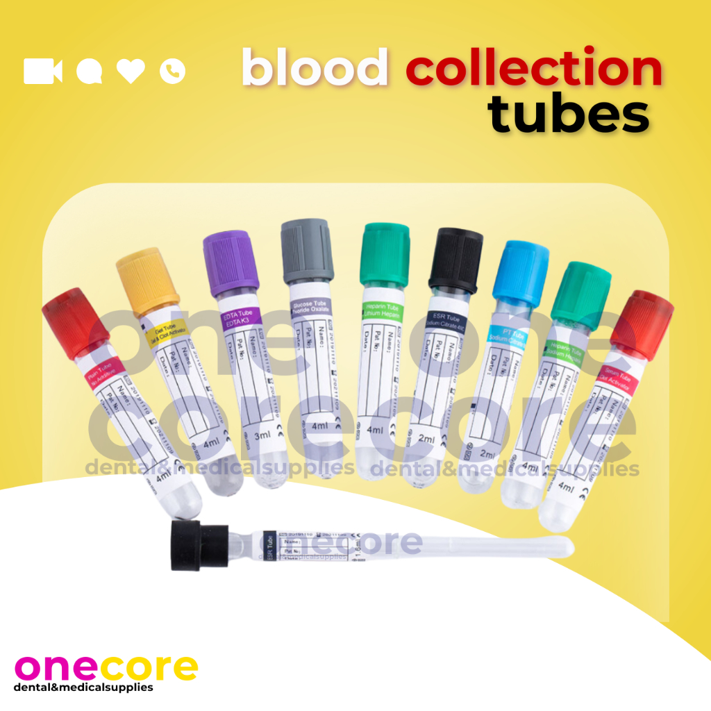 Blood Collection Tubes EDTA, Plain Yellow Top | Shopee Philippines