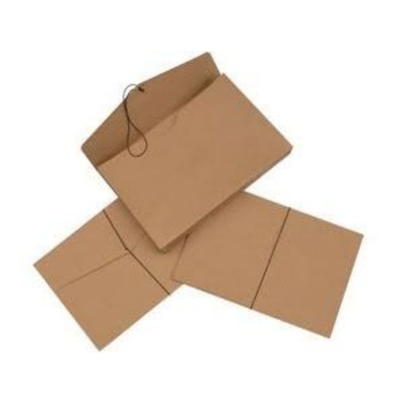 Kraft Expanding Envelope with elastic band strap - long/short | Shopee ...