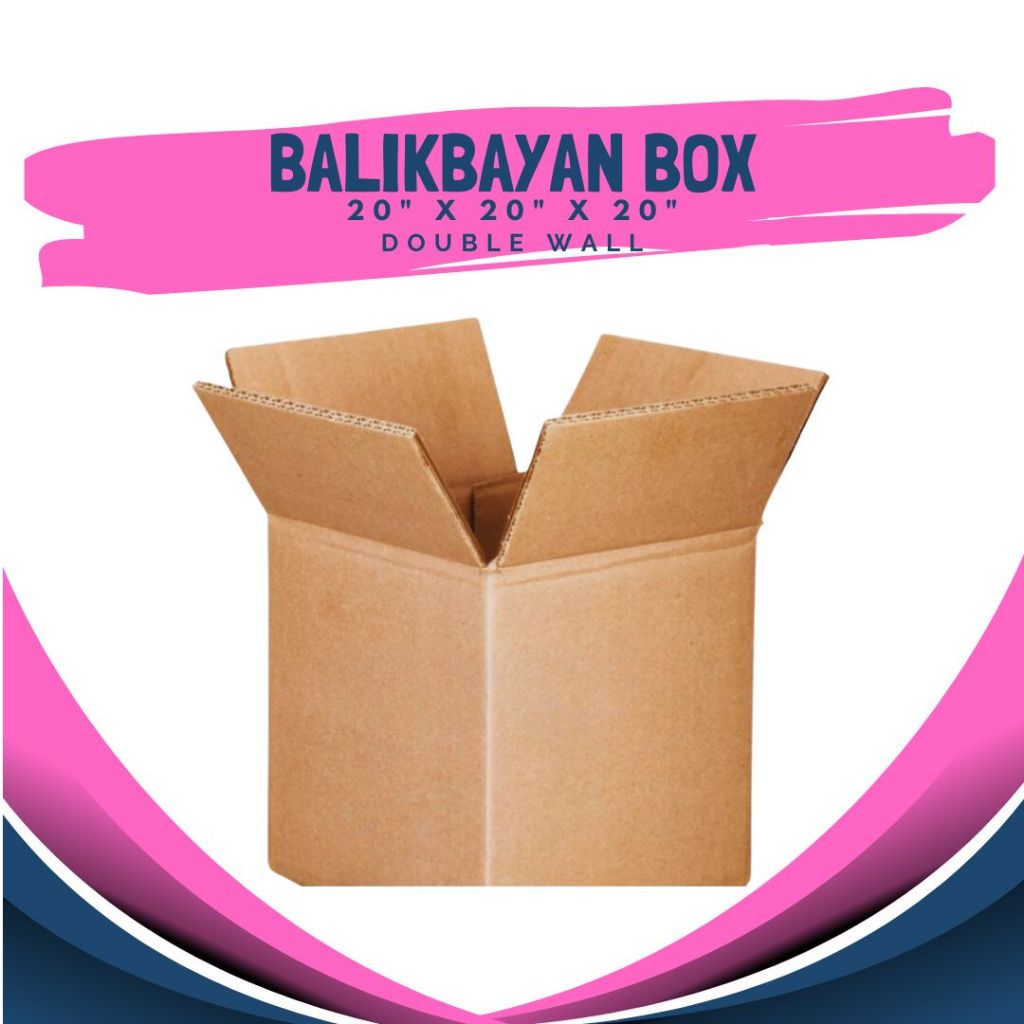 Balikbayan Box Double Wall (20x20x20'') | Shopee Philippines