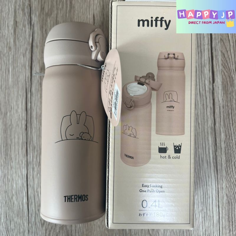 Thermos Water Bottle, Vacuum Insulated 400ml, Miffy, Milk Tea JNL-405B MKT | Shopee Philippines