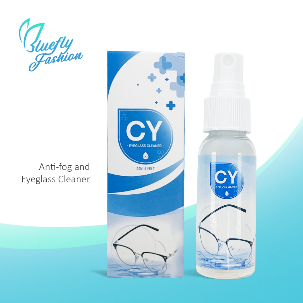 Anti-fog Lens Cleaner Spray with Glasses Coth Cleaning Liquid Portable ...