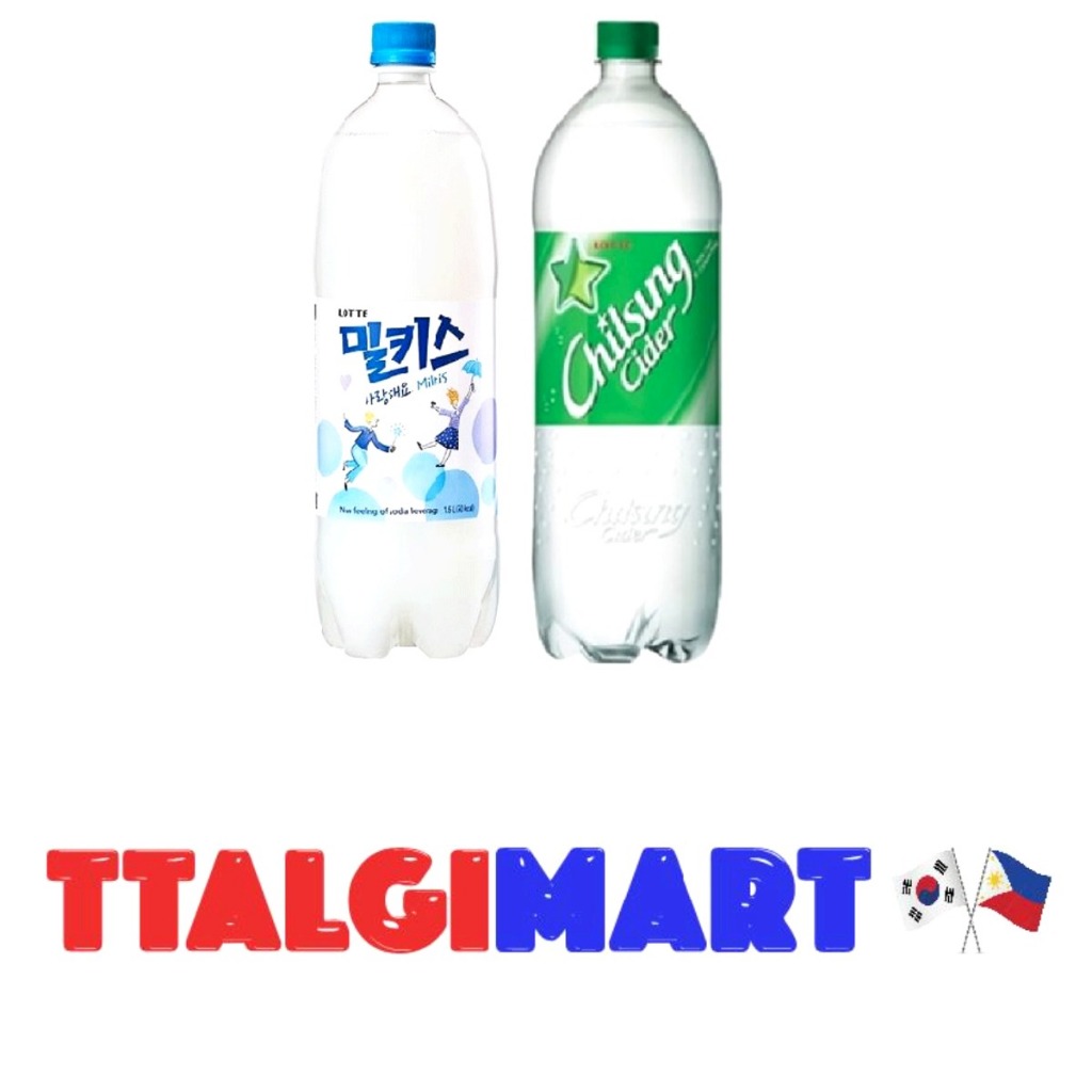 LOTTE CHILSUNG CIDER AND MILKIS 1.5L CARBONATED DRINKS | Shopee Philippines