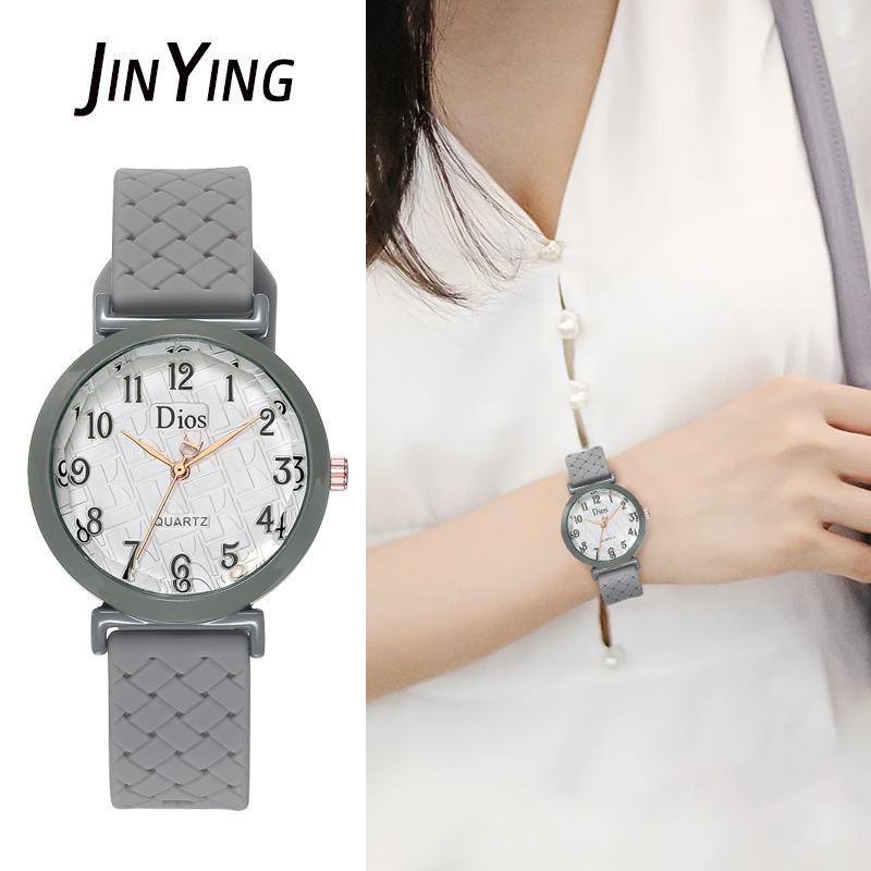 Fashion Simple Watch For Woman Lovito Watch Pink Grey Original Watch ...