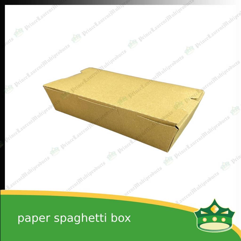 [25 pcs] paper spaghetti box kraft brown for take-outs and delivery of ...