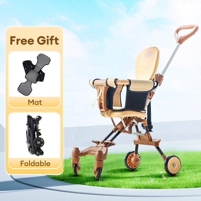 Foldable Stroller for Baby Stroller Soft Seat Hand Push for Toddler ...