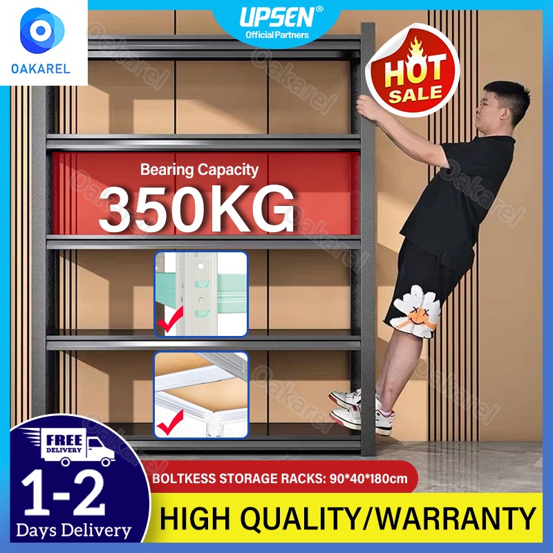 【Load 500KG】7/6/5 Layers Boltless Steel Rack Shelves Adjustable Rack ...