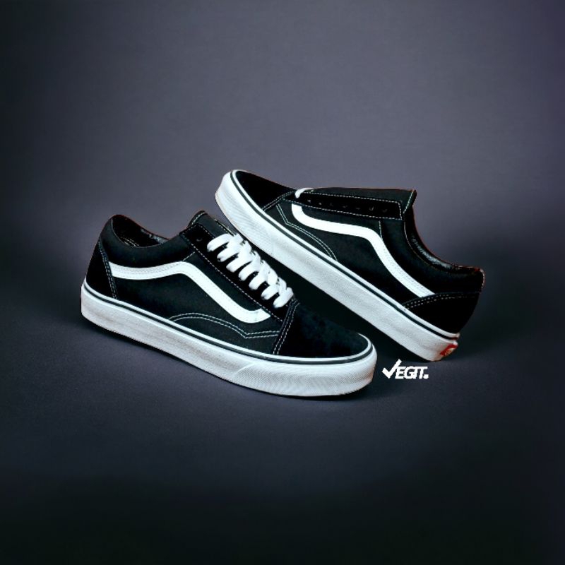 Original Vans Old Skool Classic Black White (Unisex Casual Shoes ...