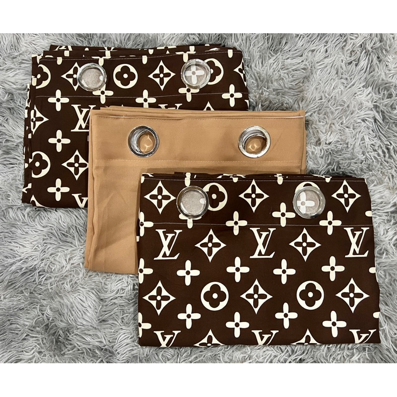 LV Brown - Ring Curtains Sold per pc | Shopee Philippines