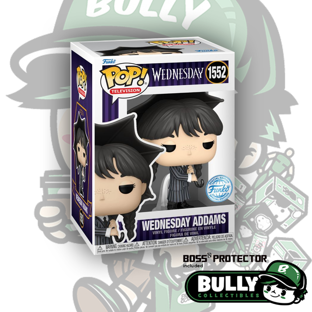 Funko POP! TV: Wednesday – Wednesday With Umbrella 1552 (FSE) With Boss ...