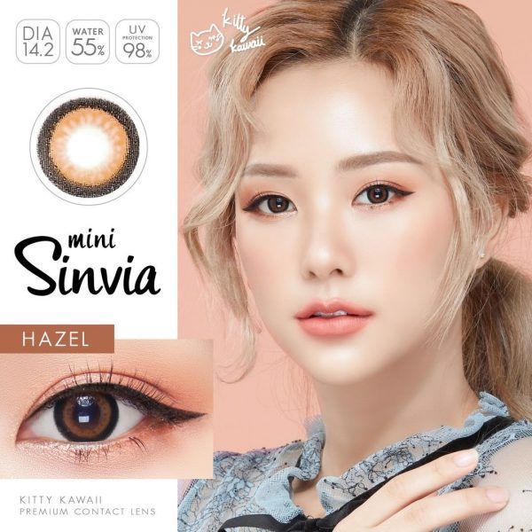 SALE! Kitty Kawaii 6 Months Mini Sinvia Hazel Contact Lens + Free Lens ...