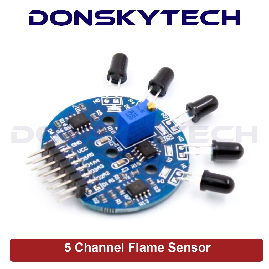Five Channel Flame Sensor 5 Channel Flame Detector Sensor | Shopee ...