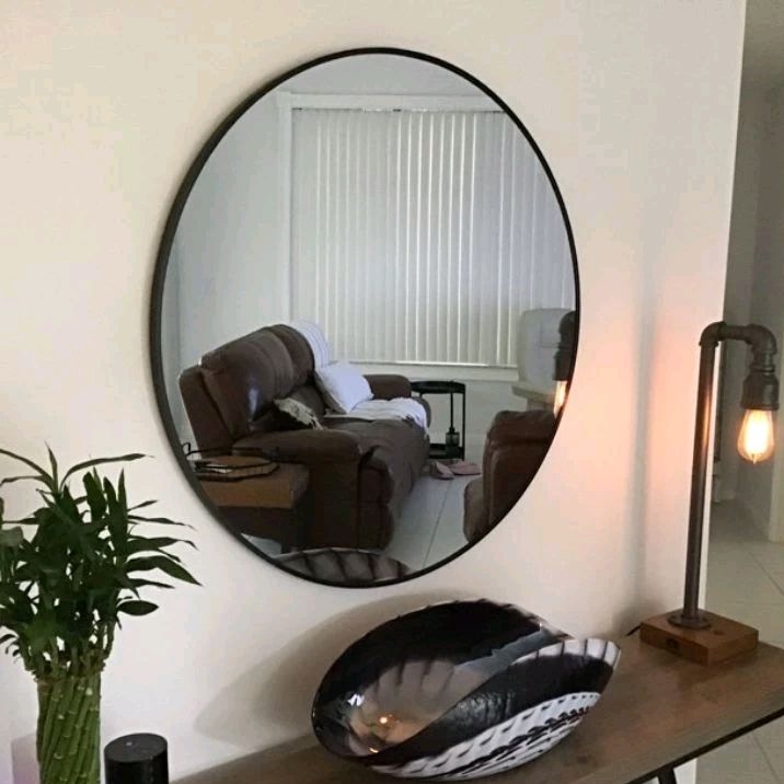 Minimalist Mirror Round Shape Frameless and with Frame | Keila ...