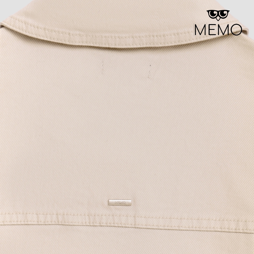 Memo Cropped Denim Jacket with Pockets For Men (Stone) | Shopee Philippines