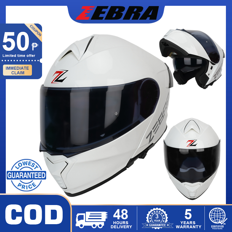 ZEBRA A113 RITZY Modular Helmet Full Face Dual Visor Helmet For ...
