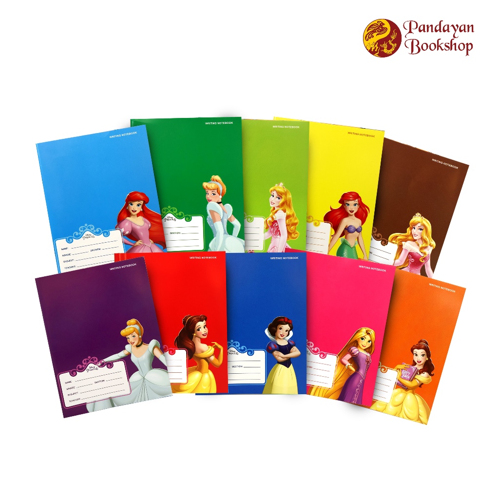 Orions Disney Princess Color Coding Writing Notebook with Cover 80 ...