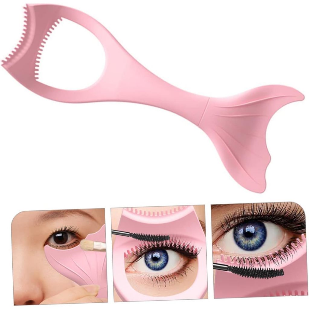 Rubber 3-In-1 Mascara Shield Eyelash Comb Applicator guide Make Up ...