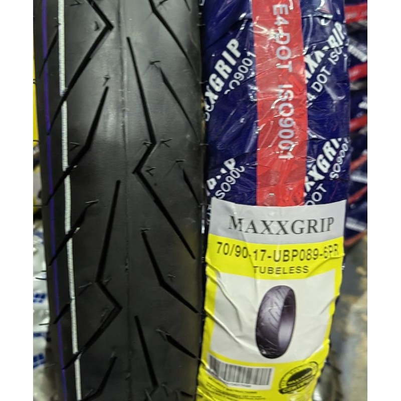mAXXGRIP UBP089 TIRE TUBELESS 70/90/17 80/90/17 90/80/17 100/80/10 110 ...