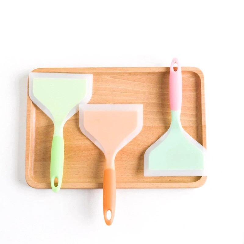 Non Stick Silicone High-Temperature Spatula Kitchen Scraper Wide Flat ...