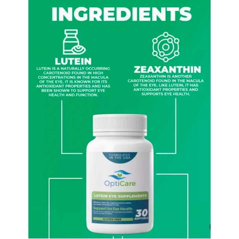 OptiCare Relief for Prolonged Computer Hours | 30 Capsule || Blend of ...