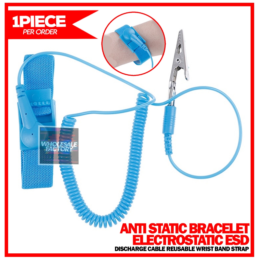 WF Anti-Static ESD Wrist Strap Bracelet – Reusable Electrostatic ...