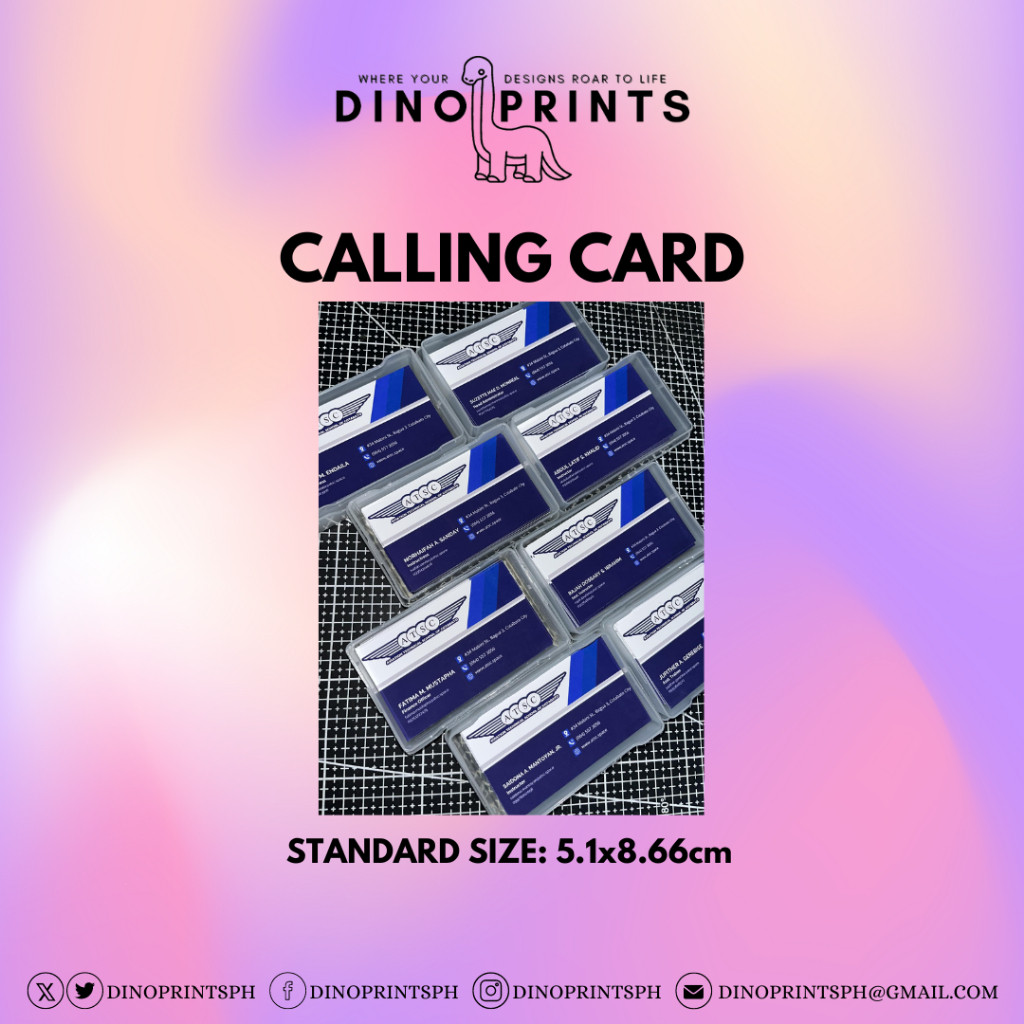 CUSTOMIZED CALLING CARD (SET OF 100 PCS) | Shopee Philippines