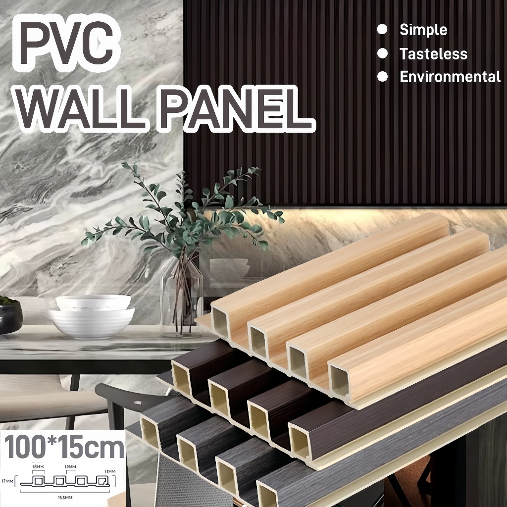WPC Grille PVC Background Design Ecological Board Sticker Waterproof ...