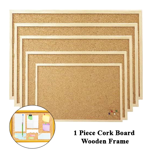 1 piece Cork Board Wooden Frame | Shopee Philippines