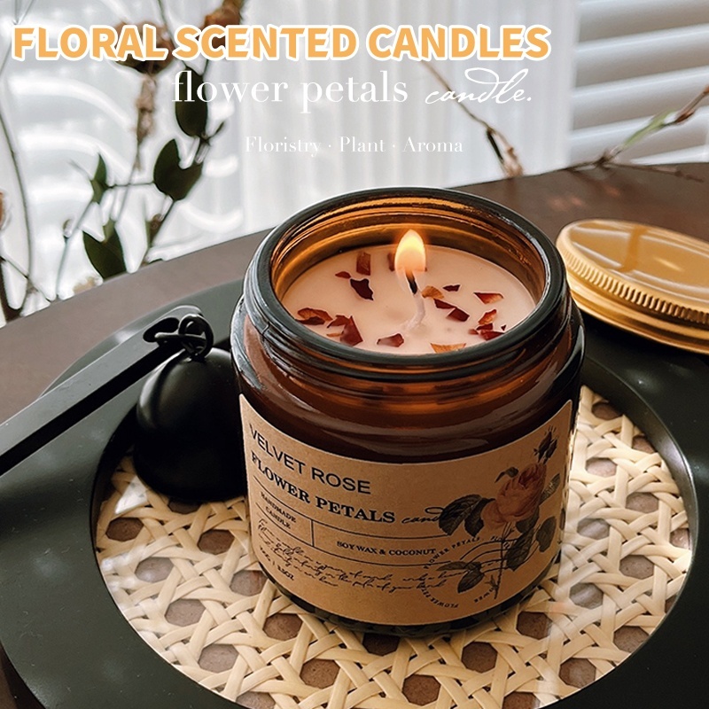 Scented Candle Home Soy Candle Fragrance Candle Souvenir Plant Dried ...