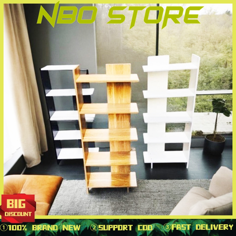[COD]5-layer book shelf bedroom wood corner shelf living room storage ...