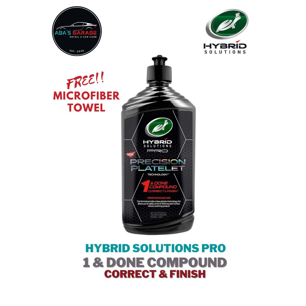 Turtle Wax Hybrid Solutions Pro 1 and Done Compound Correct and Finish ...