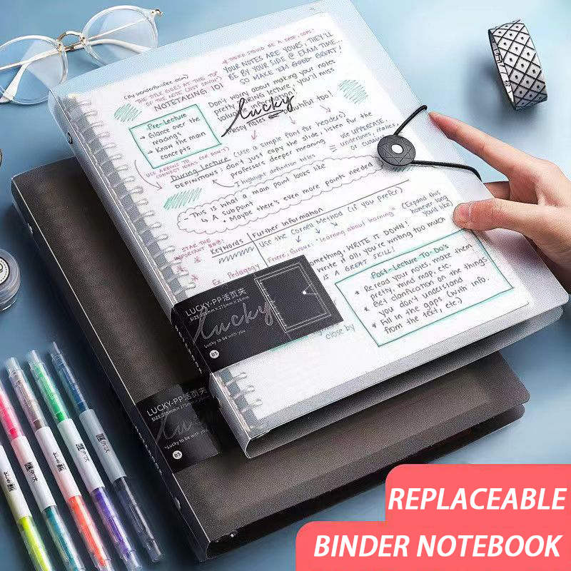 A5/B5 Binder Notebook Refillable Book Binder Notebook Binder Notebook ...