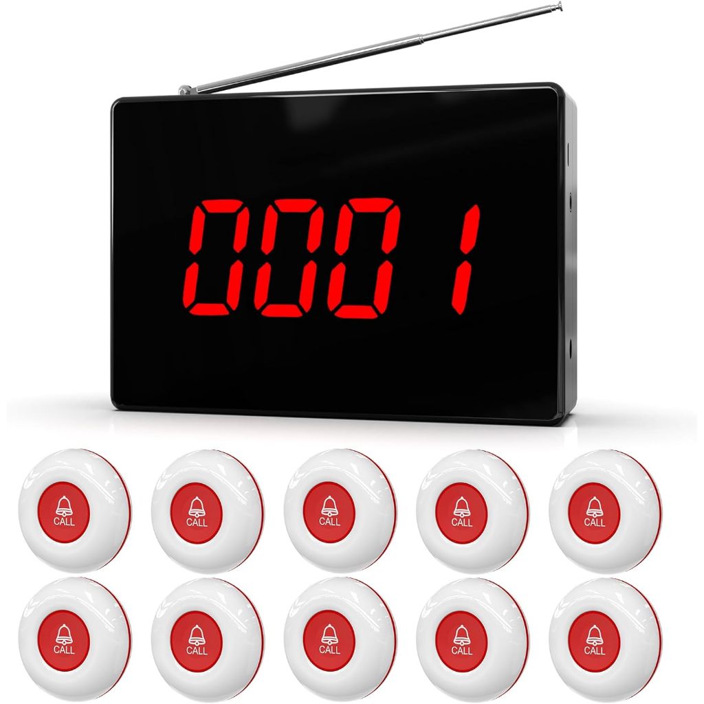 Wireless Service Call Pager Button Restaurant Calling System Panel ...