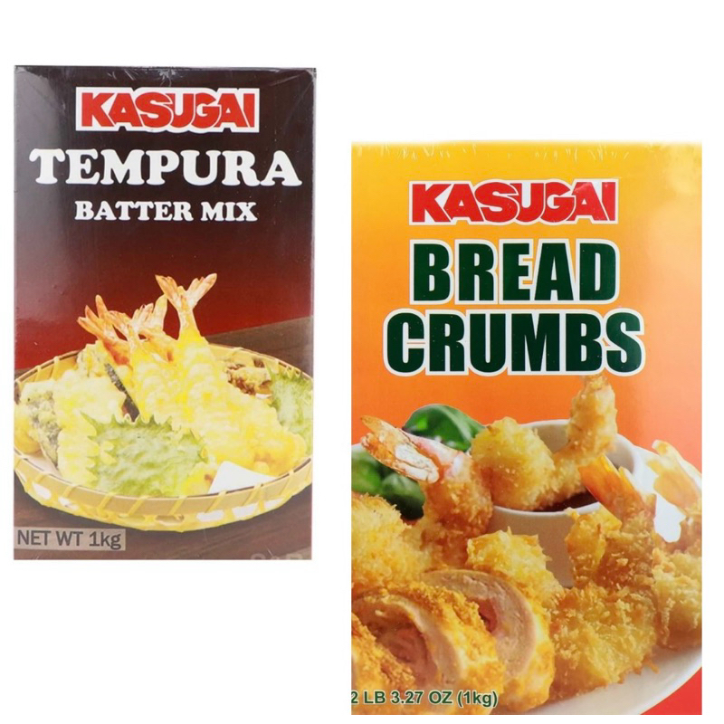 Kasugai Tempura Batter Mix 1kg / Kasugai Bread Crumbs 1kg | Shopee ...