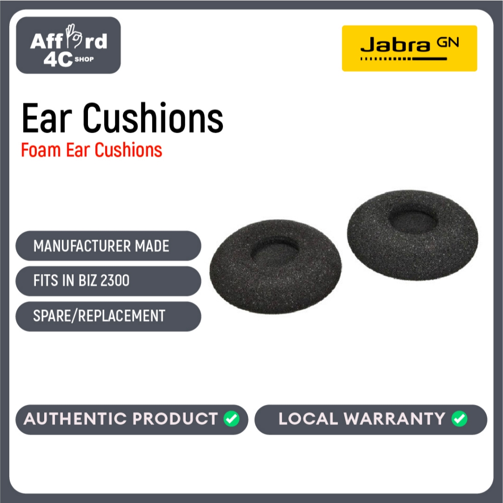 Jabra Ear Cushions for Evolve 20/30/40/65 Foam - 1 Pair | Shopee ...